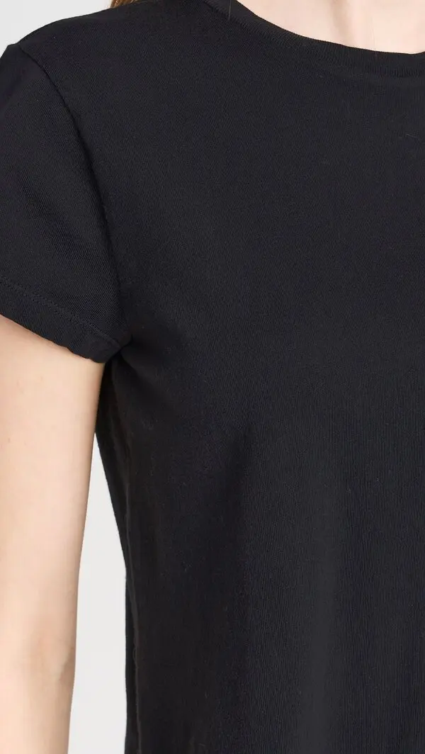 AGOLDE Adine Shrunken Tee - Black