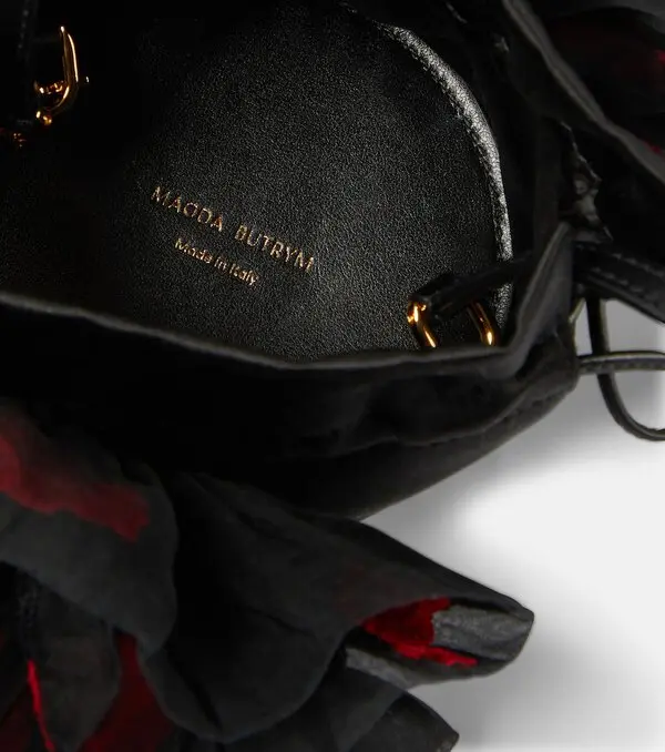 Magda Butrym Floral Satin Bucket Bag