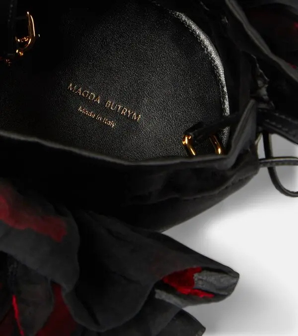 Magda Butrym Floral Satin Bucket Bag