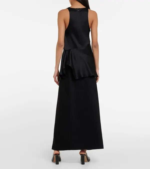 JW Anderson Asymmetrical Draped Satin Top