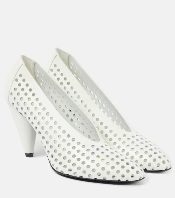 Proenza Schouler Perforated Leather Cone Pumps