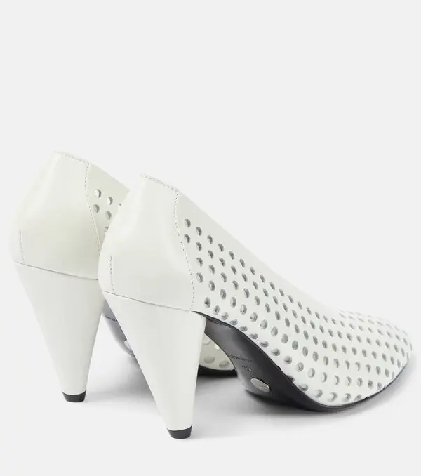 Proenza Schouler Perforated Leather Cone Pumps