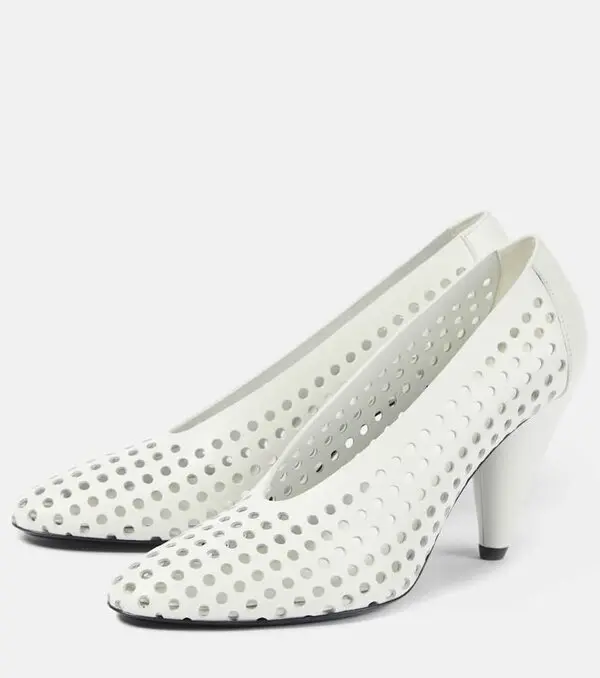 Proenza Schouler Perforated Leather Cone Pumps