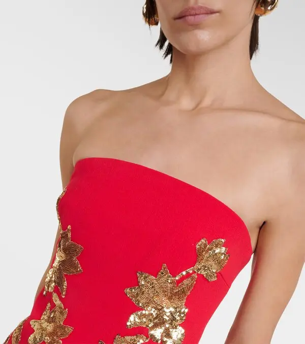 Rebecca Vallance Versailles Sequin Crepe Minidress