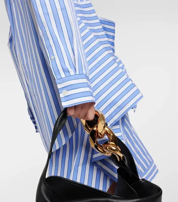 JW Anderson Striped Peplum Shirt - Blue