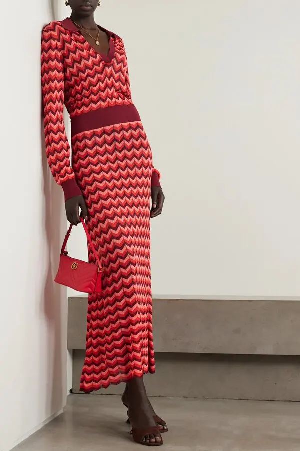 metallic thread knit dress METALLIC THREAD KNIT DRESS – Scalpers ROW