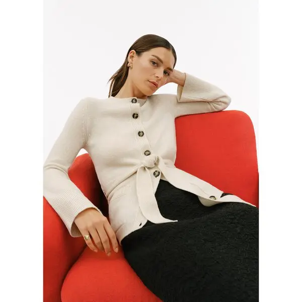 G. LABEL BY GOOP - G. Label Fine Knit Wool Cardigan