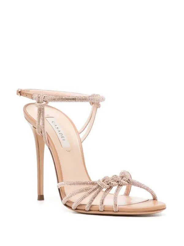 Casadei Minorca 110mm Crystal-embellished Sandals