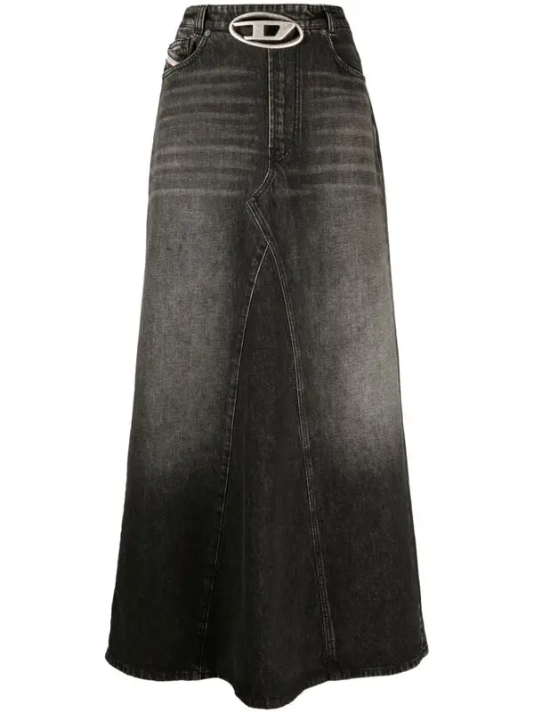 DIESEL® De-pago Maxi Denim Skirt