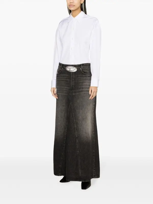DIESEL® De-pago Maxi Denim Skirt