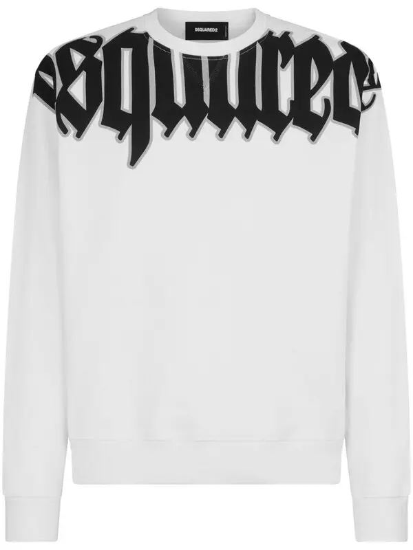 Dsquared2 Logo-print Cotton Sweatshirt - White