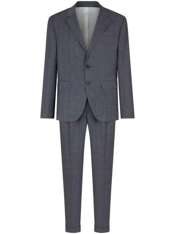 Dsquared2 Checked Single-breasted Wool Suit