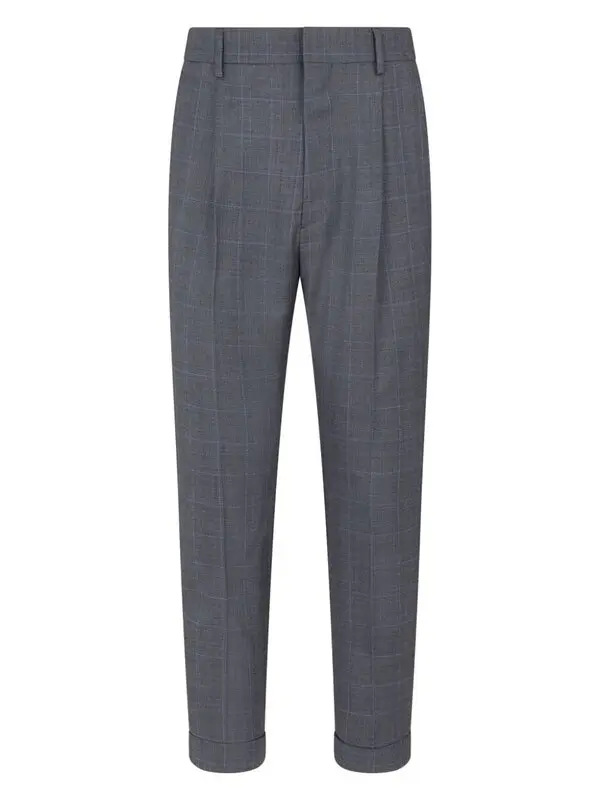 Dsquared2 Checked Single-breasted Wool Suit