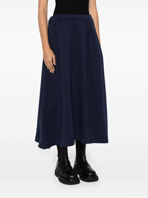 Yohji Yamamoto High-waist Pleated Midi Skirt