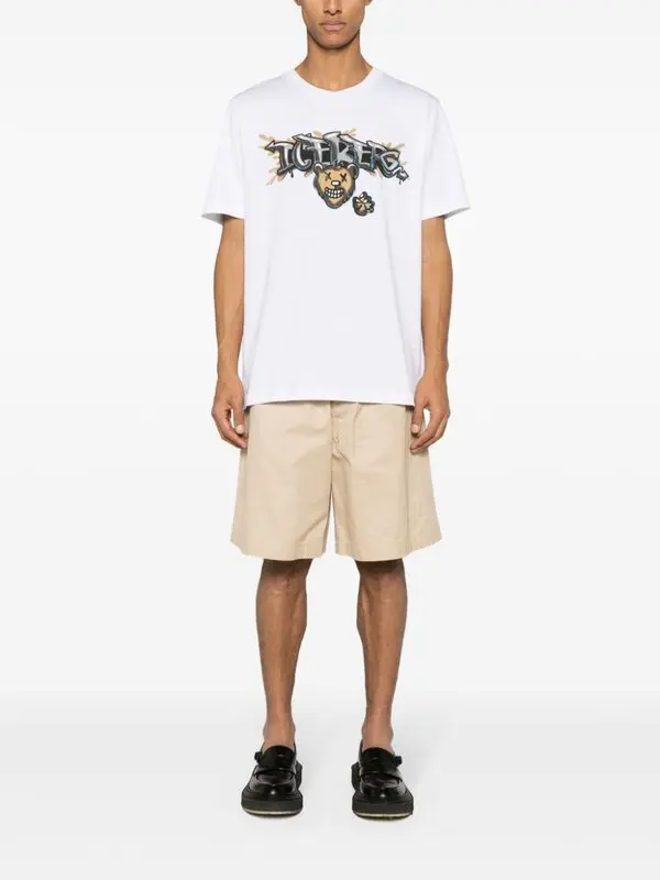 Iceberg Graffiti Logo-print Cotton T-shirt