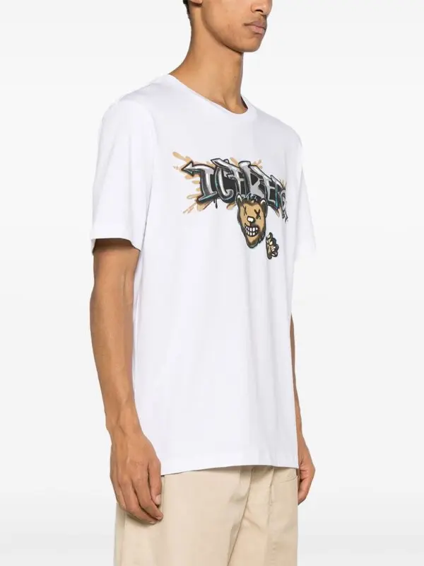 Iceberg Graffiti Logo-print Cotton T-shirt