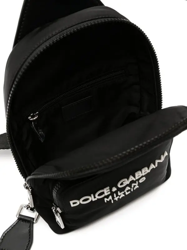 Dolce & Gabbana Logo Crossbody Backpack - Black