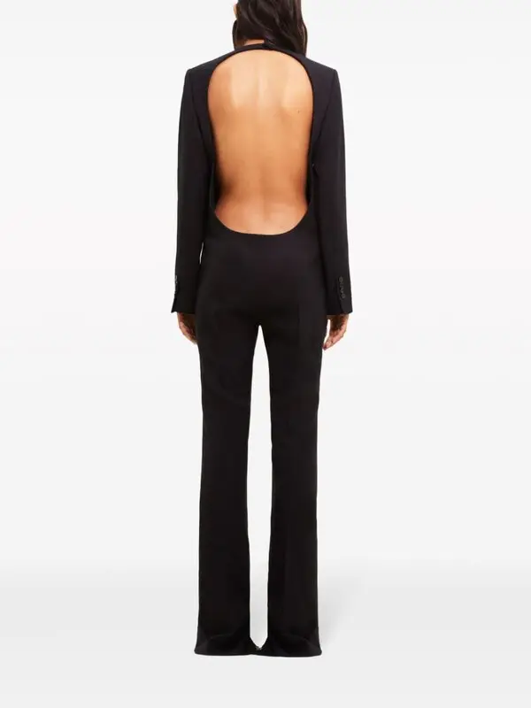 COURREGES Open-back Virgin Wool Jumpsuit