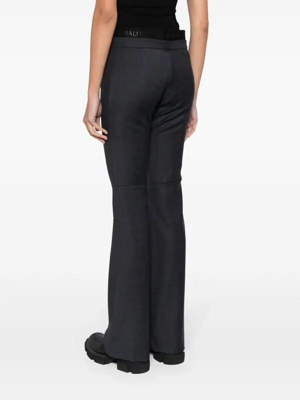 HALFBOY Logo-waistband Flared Trousers
