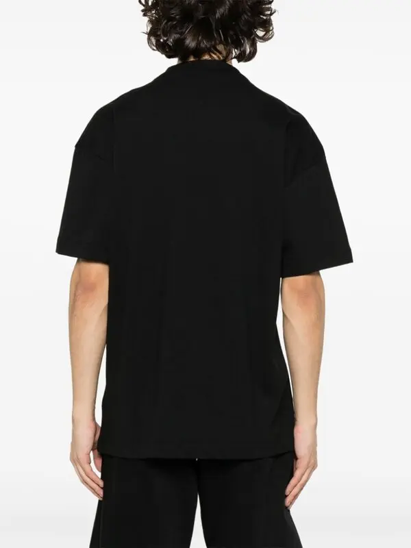 Palm Angels Los Angeles Monogram-print T-shirt - Black