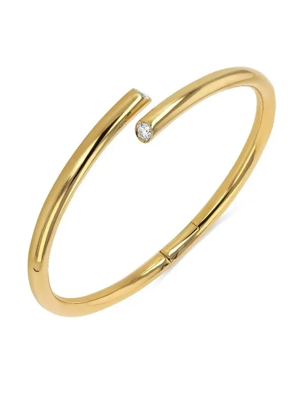 PRAGNELL 18kt Yellow Eclipse Diamond Bangle Bracelet