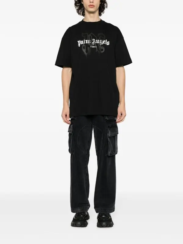 Palm Angels Paris Monogram-print T-shirt