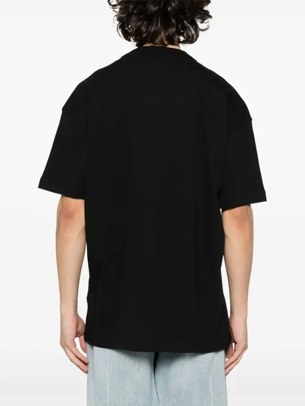 Palm Angels Milano Monogram-print T-shirt - Black