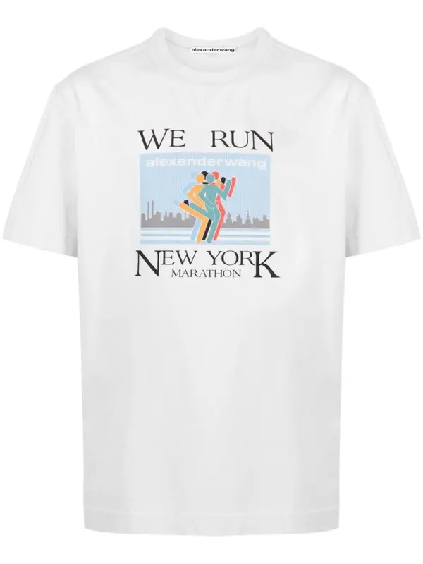 Alexander Wang Marathon Graphic-print T-shirt - White