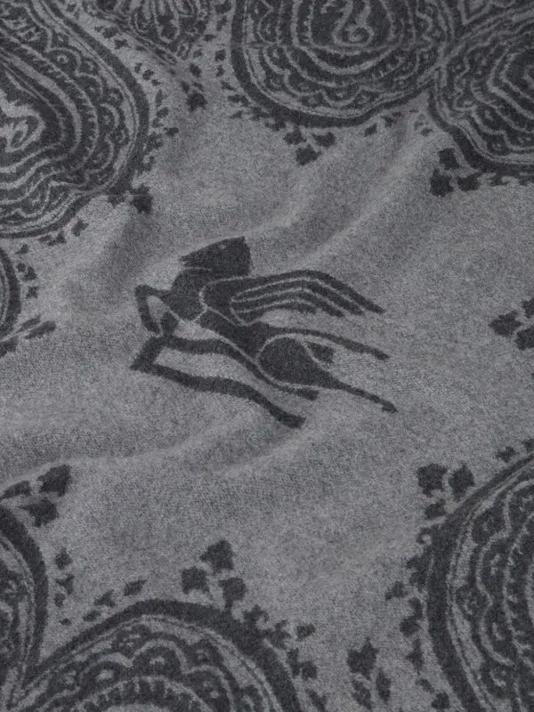 Etro Jacquard Wool-blend Throw Blanket