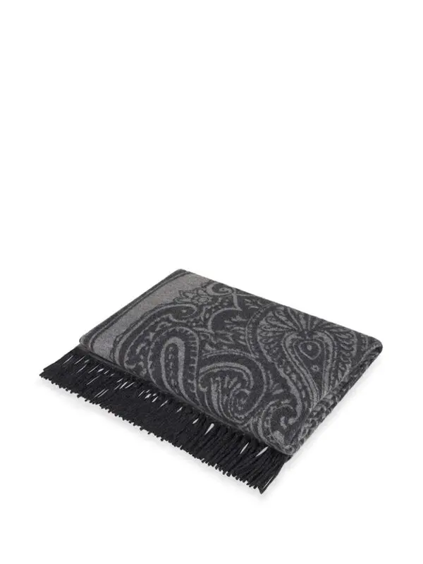 Etro Jacquard Wool-blend Throw Blanket