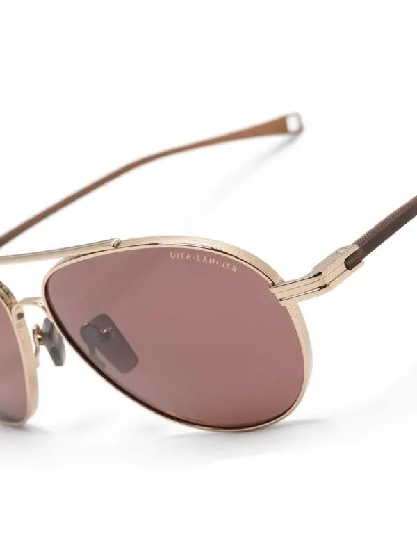 Dita Lsa-418 Pilot-frame Sunglasses - Brown