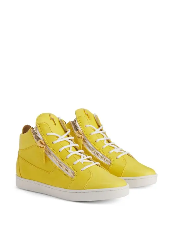 GIUSEPPE ZANOTTI Kriss High-top Sneakers - Yellow