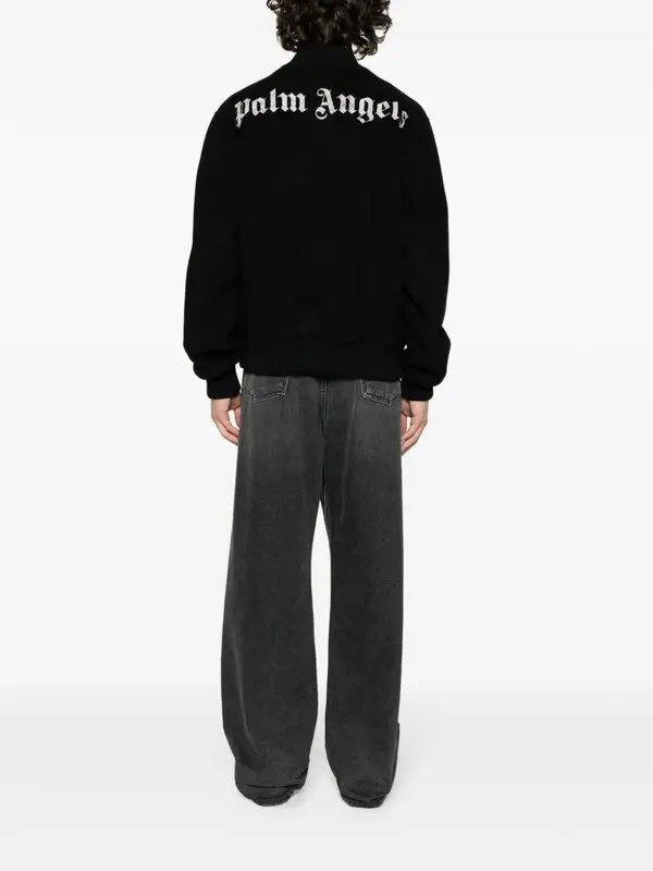 Palm Angels Monogram-embroidered Bomber Jacket