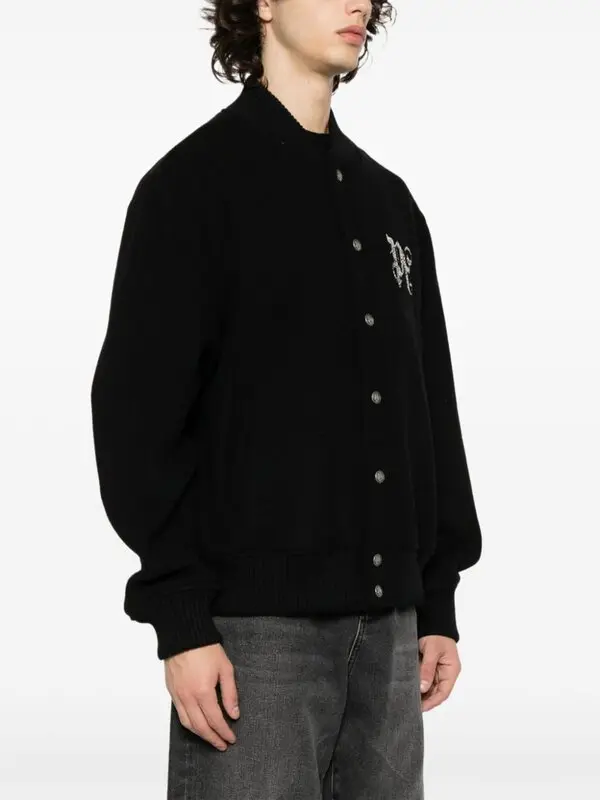 Palm Angels Monogram-embroidered Bomber Jacket