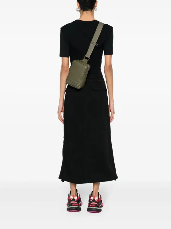 DELAGE Leather Sling Bag - Green