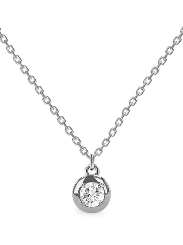 PRAGNELL 18kt Gold Diamond Skimming Necklace - White