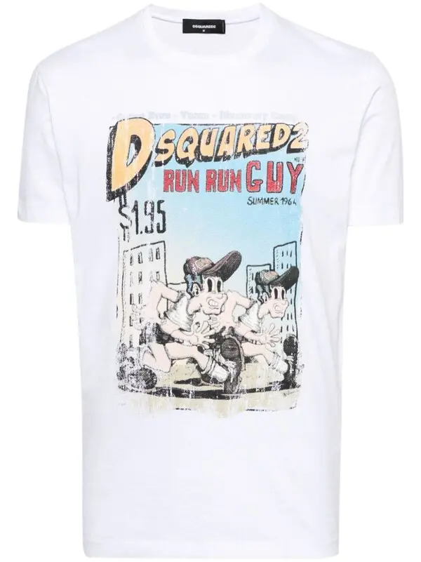 Dsquared2 Logo-print Cotton T-shirt - White