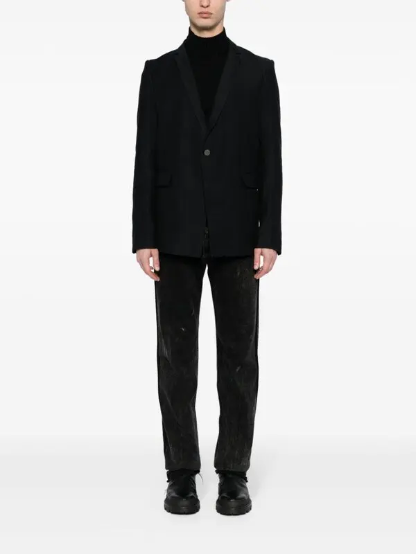 Boris Bidjan Saberi Shawl-lapels Single-breasted Blazer