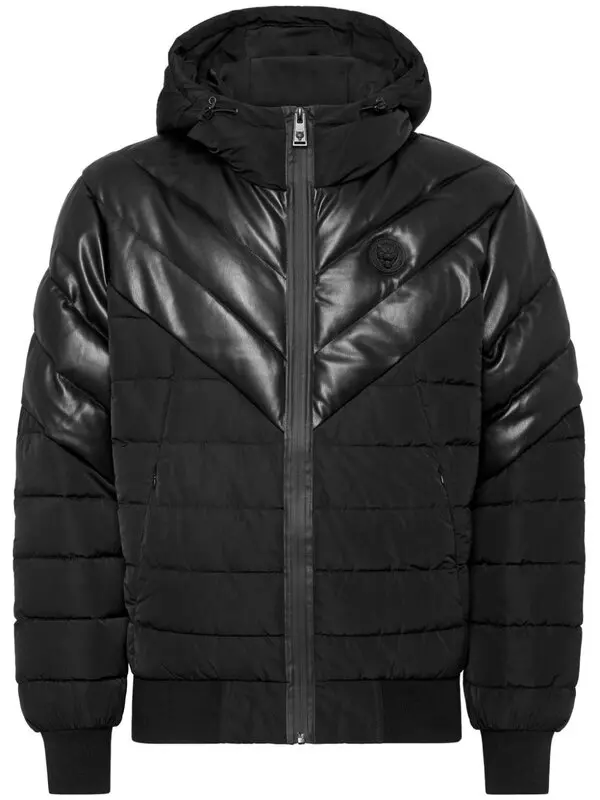 PLEIN SPORT Logo-appliqué Padded Jacket
