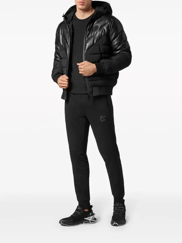 PLEIN SPORT Logo-appliqué Padded Jacket