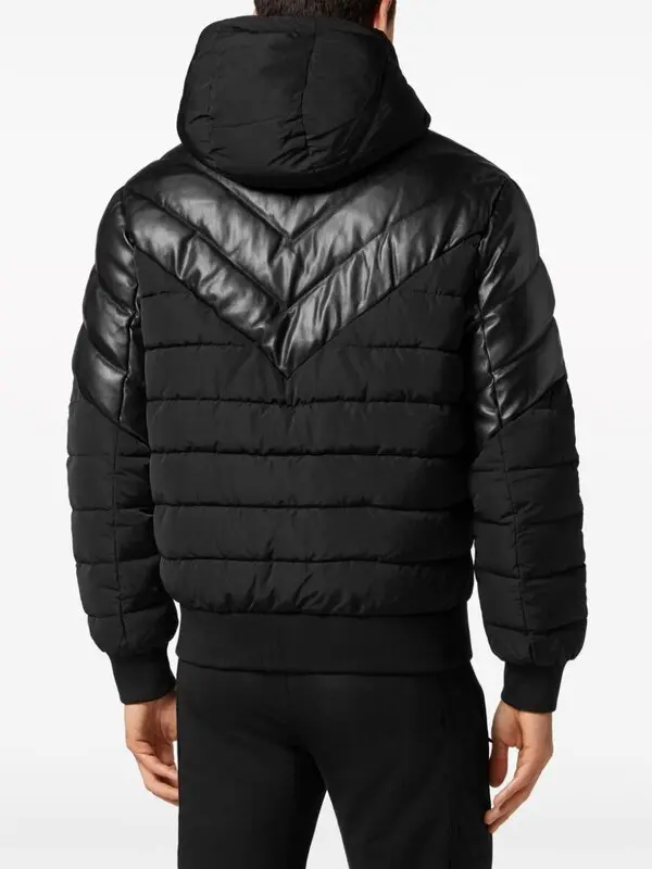 PLEIN SPORT Logo-appliqué Padded Jacket