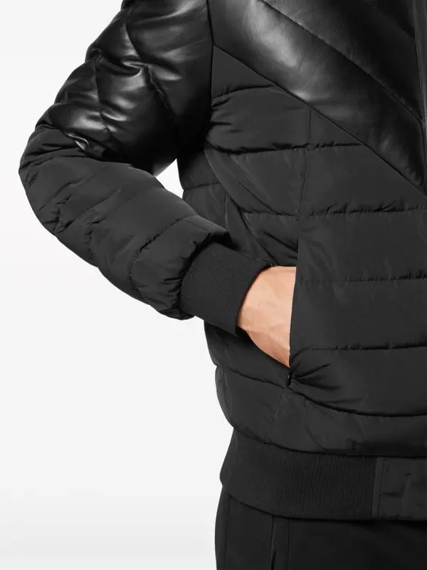 PLEIN SPORT Logo-appliqué Padded Jacket