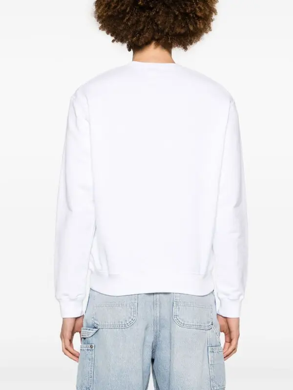 Dsquared2 Logo-appliqué Cotton Sweatshirt - White