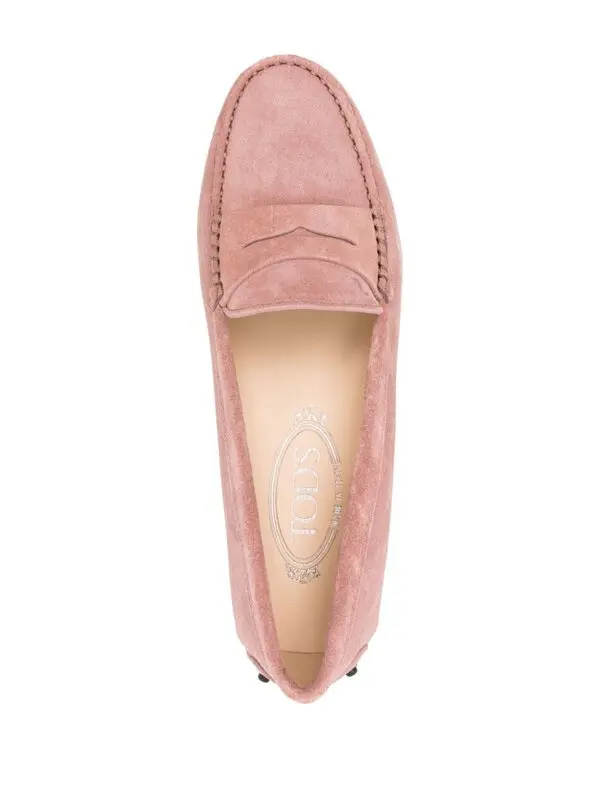 TOD'S Gommino Suede Penny Loafers
