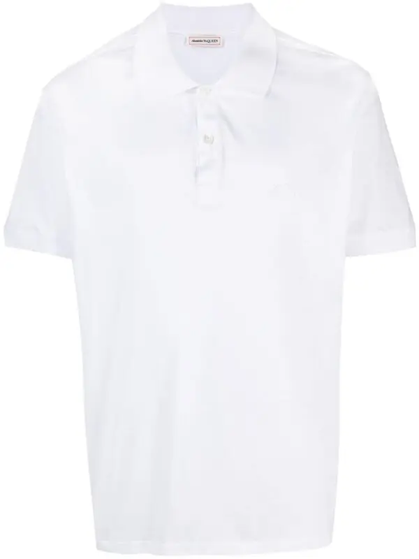 Alexander McQueen Logo-embroidered Jersey Polo Shirt