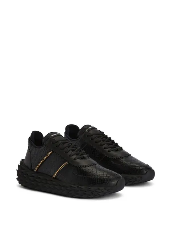 GIUSEPPE ZANOTTI Urchin Leather Sneakers - Black