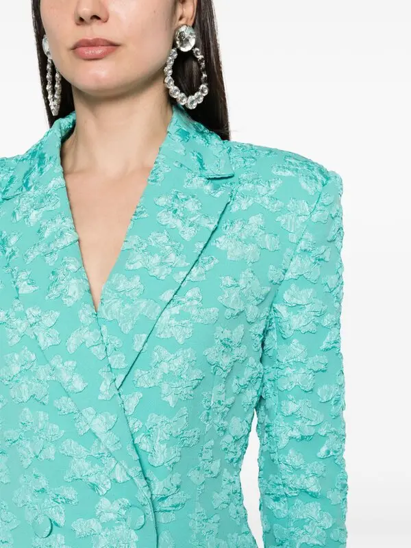 ROTATE BY BIRGER CHRISTENSEN Textured Double-breasted Blazer