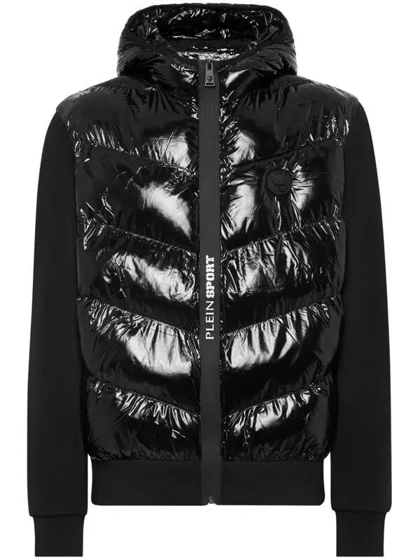 PLEIN SPORT Logo-appliqué Padded Jacket