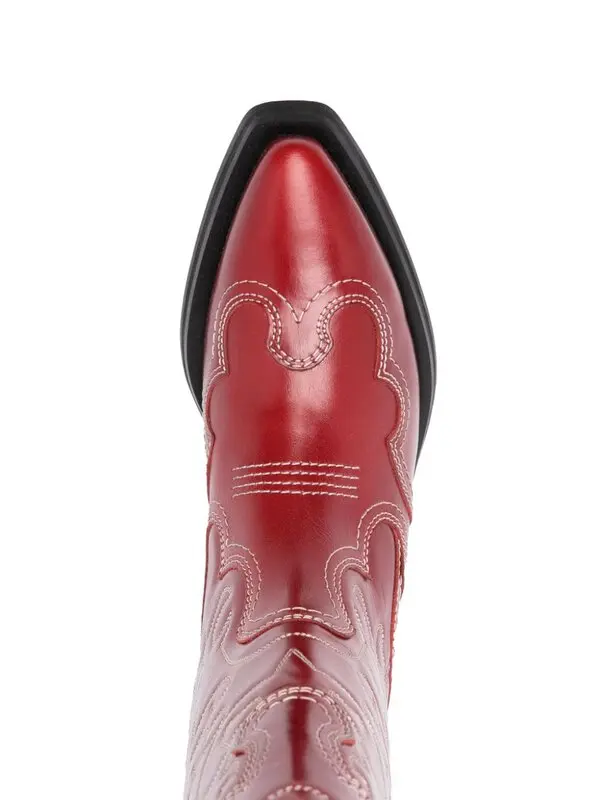 GANNI Western-style Leather Boots