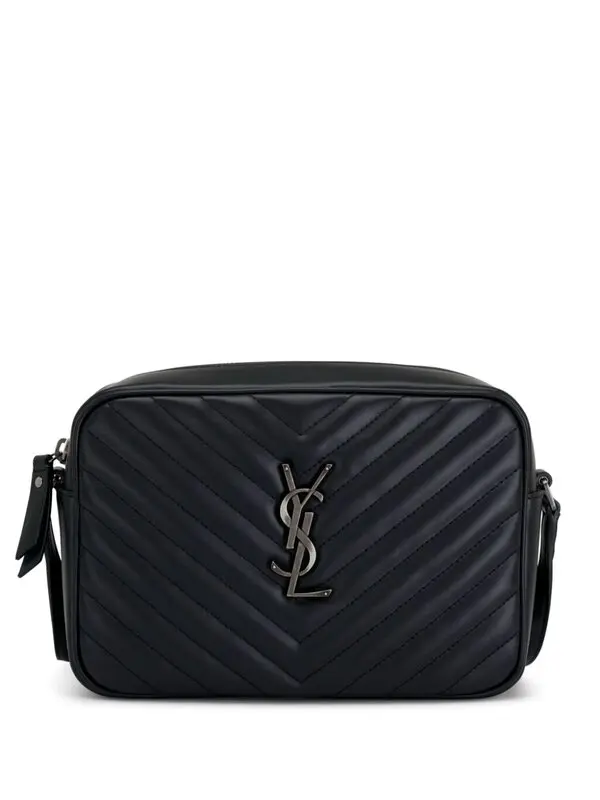 Saint Laurent Lou Quilted Shoulder Bag - Black